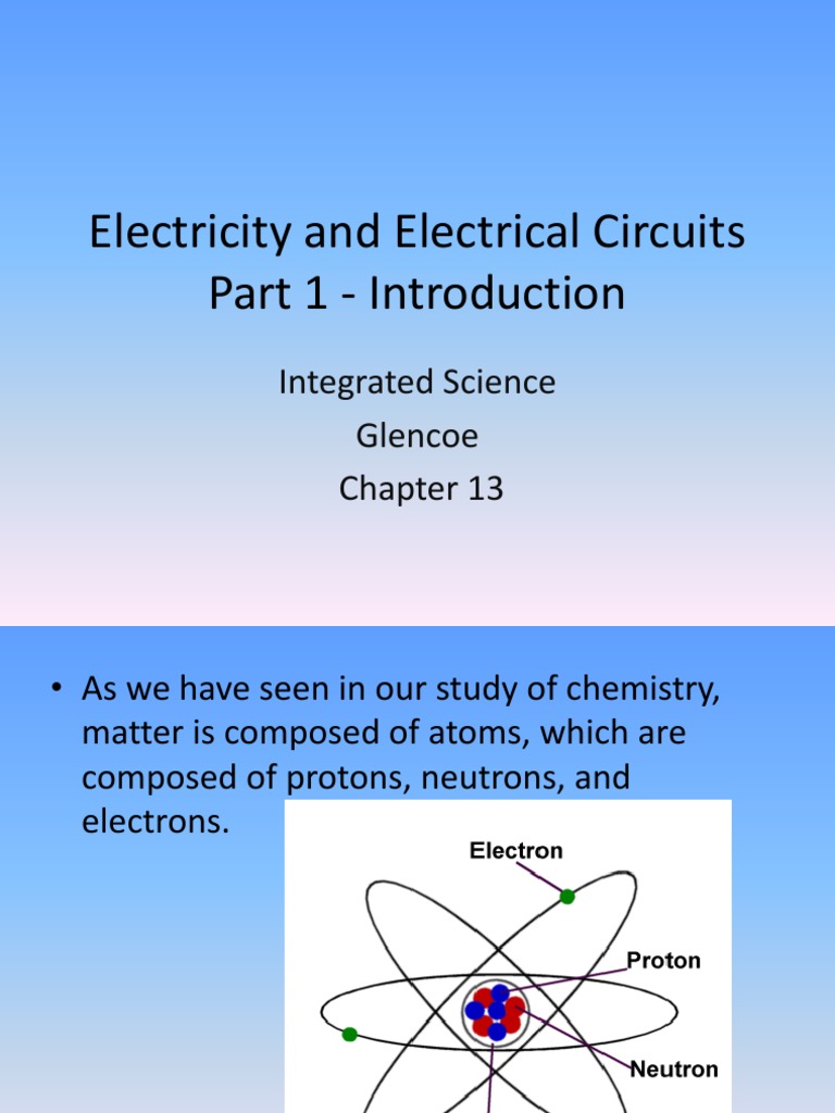 Electricity and Electrical Circuits - Powerpoint | PDF | Series And ...