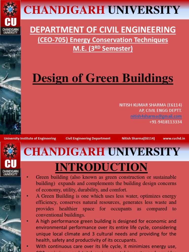 Unit 1 Green Buildings | PDF | Green Building | Stormwater