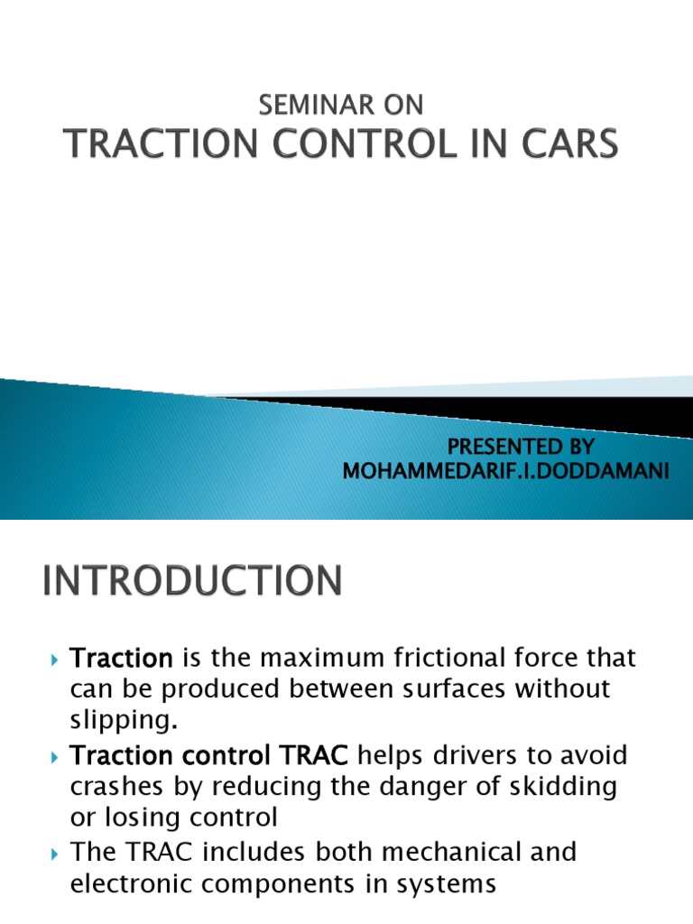 Traction Control System A.8312606.powerpoint | PDF