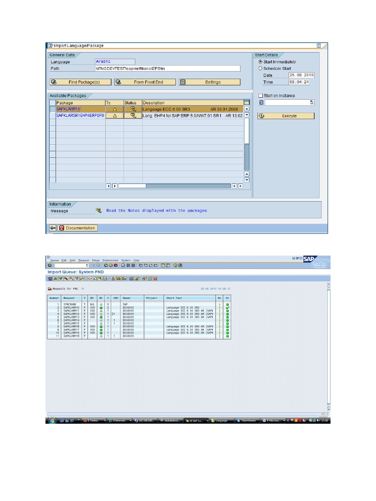 Arabic Language Install SAP | PDF | Languages