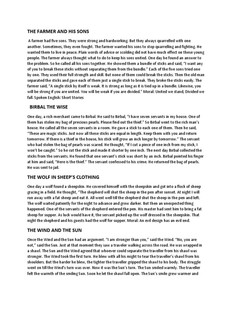 The Farmer and His Sons | PDF | Shepherd