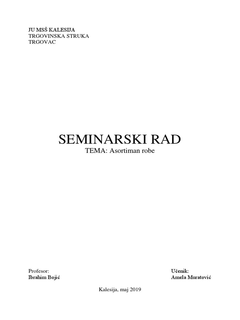 Asortiman Robe | PDF