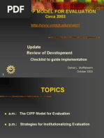 Stufflebeam 2003 The Cipp Model For Evaluation by Daniel L Stufflebeam ...