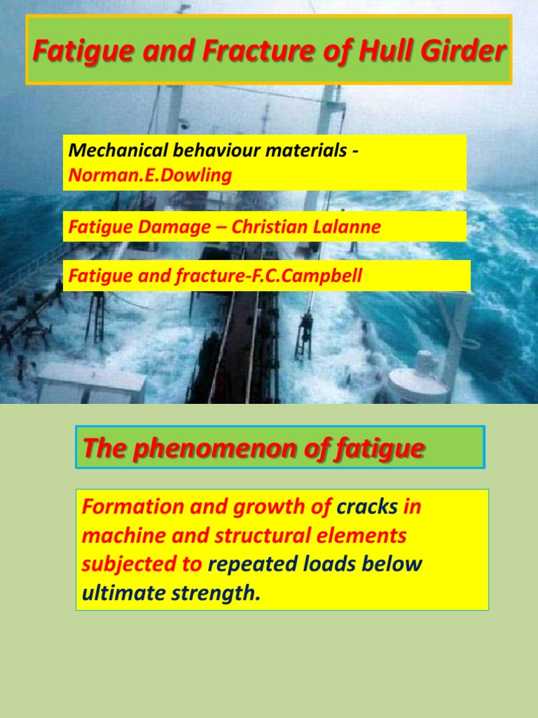 Ship Fatigue and Fracture Analysis | PDF | Fatigue (Material) | Fracture