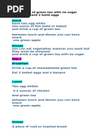 13 Day Diet Plan | PDF