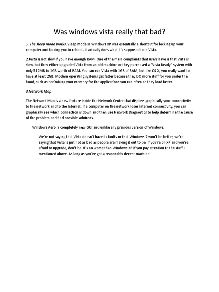 Debunking Windows Vista Myths | PDF