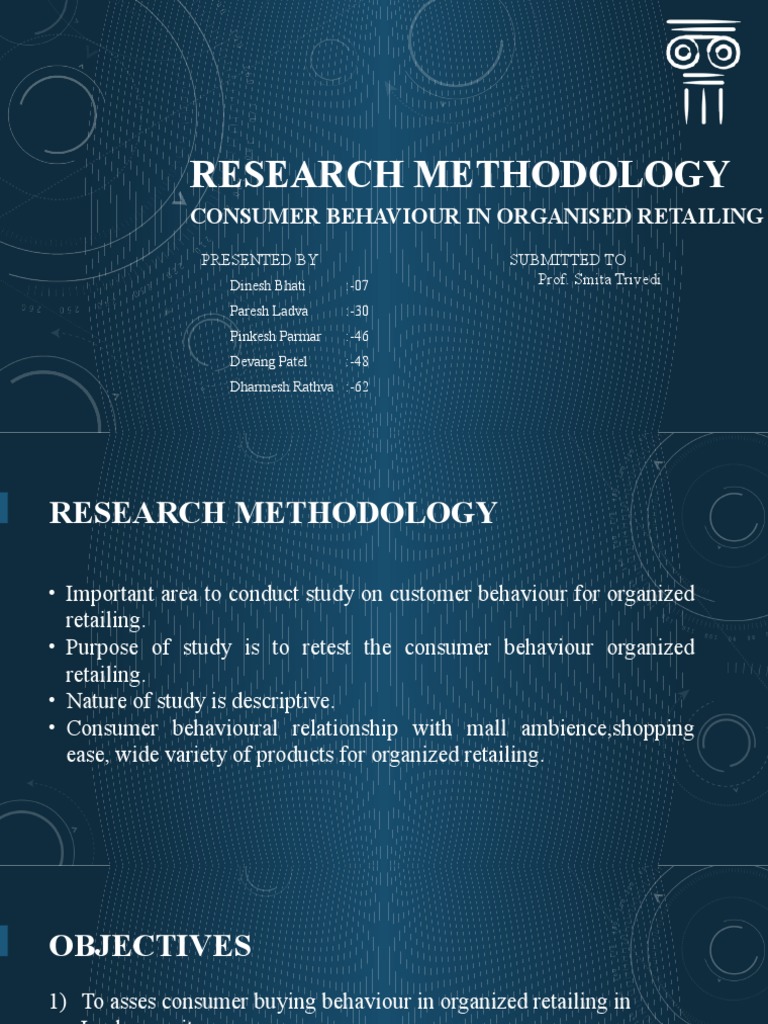 Research Methodology: Consumer Behaviour in Organised Retailing | PDF ...