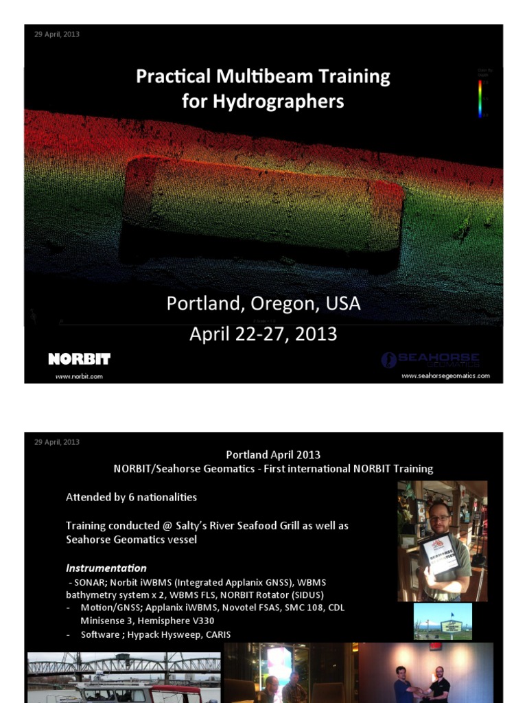 Hydrographic Training Agenda Portland | PDF | Measuring Instrument | Electronics