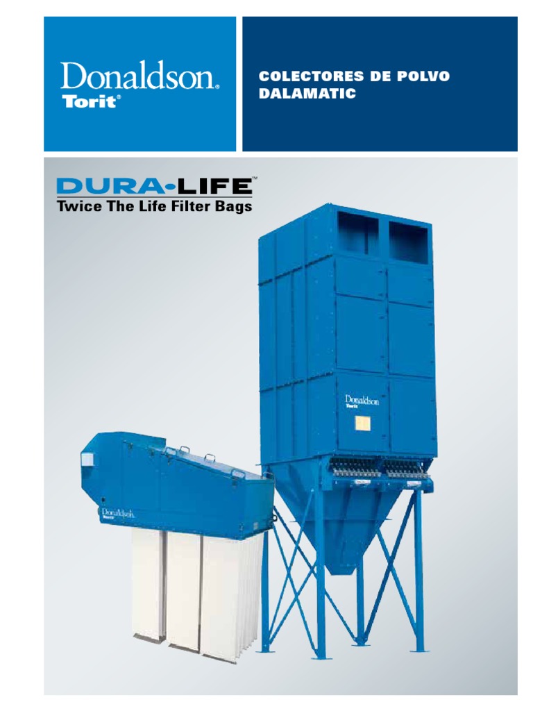 Colectores de Polvo Dalamatic DONALDSON PDF | PDF | Filtración | Ingeniería Química