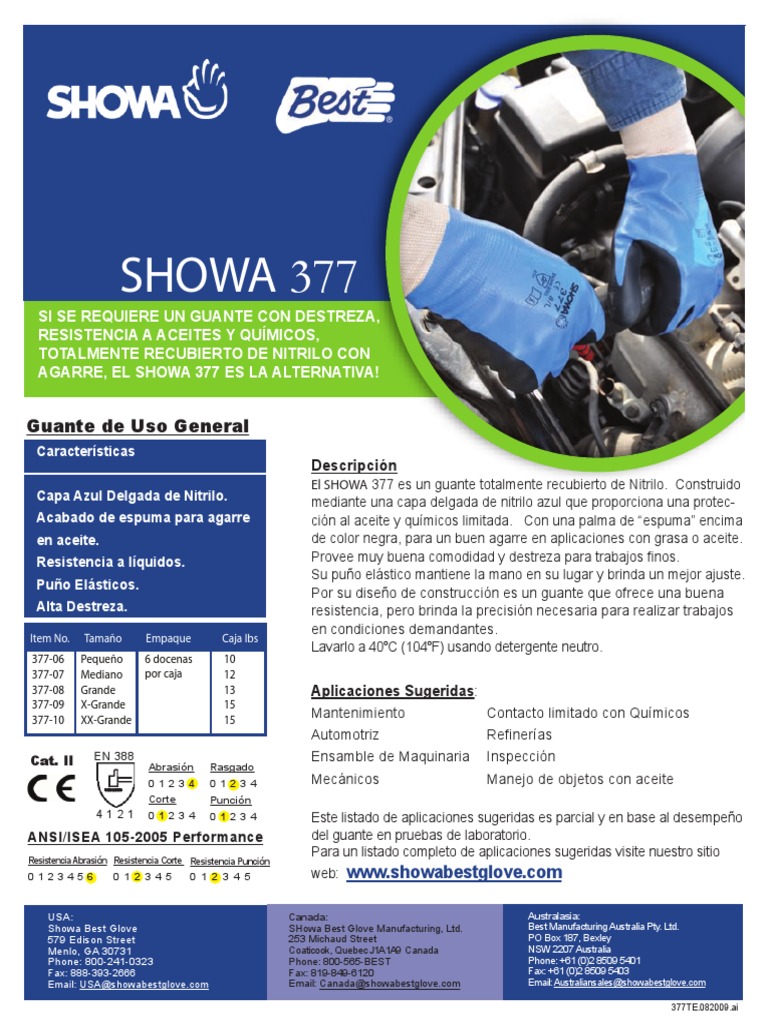 377 Showa Best | Descargar gratis PDF | Guante | Naturaleza