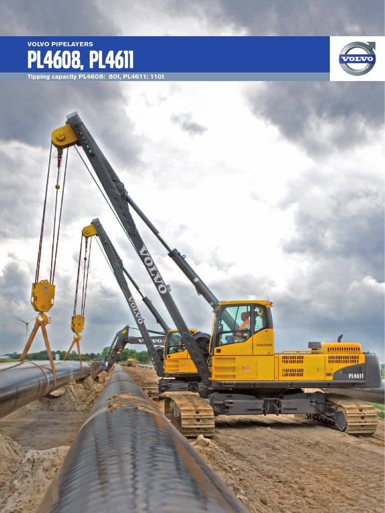 Volvo Pipelayers: PL4608 & PL4611 Overview | PDF | Elevator | Truck