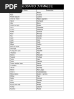 Animales en Xinca | PDF