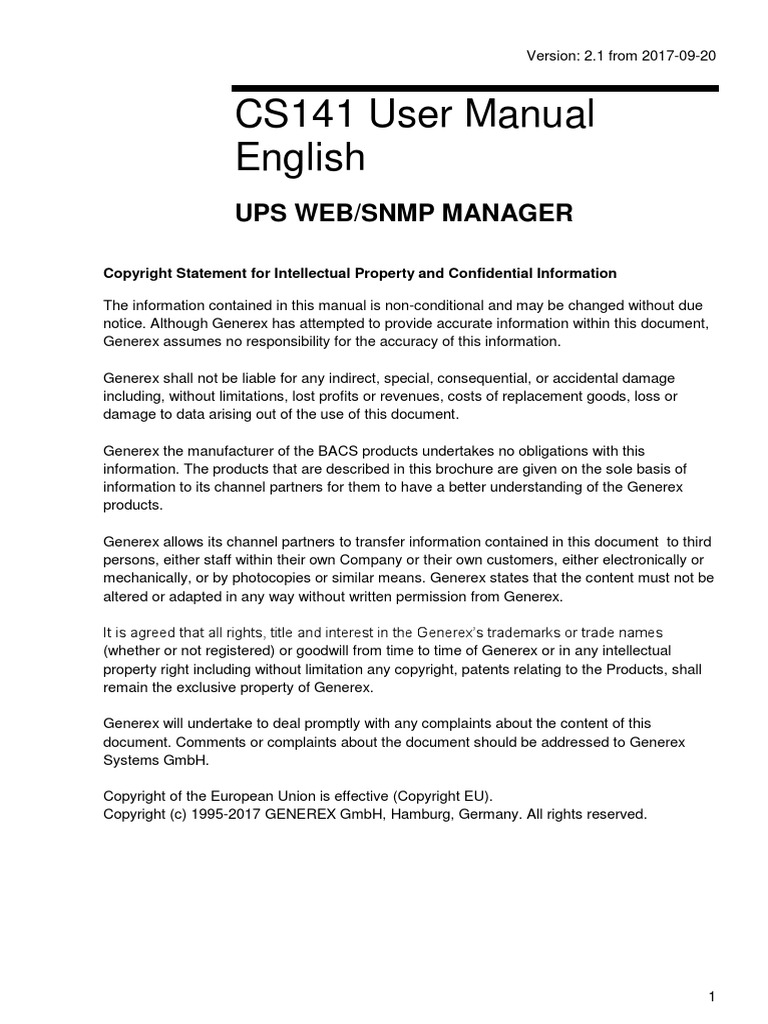 Manual SNMP UPS Legrand PDF | PDF | Computer Network | Booting