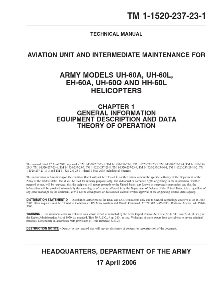 TM 1 1520 237 23 1 | PDF | Sikorsky Uh 60 Black Hawk | Combustion