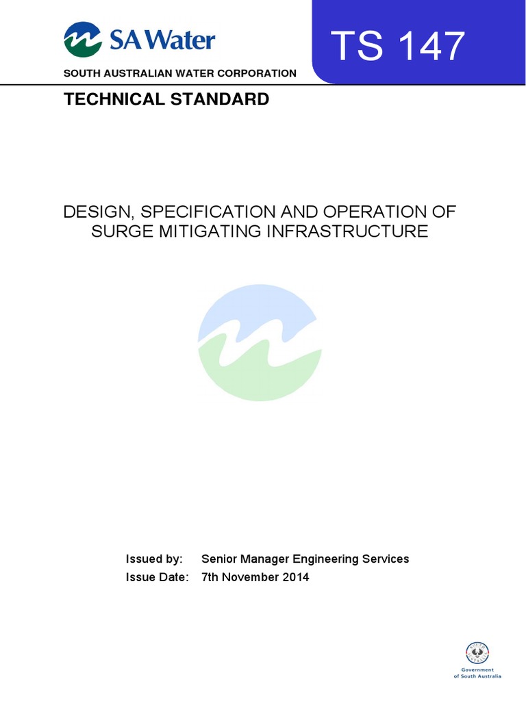 Ts 147 Surge Mitigation | PDF | Pump | Valve