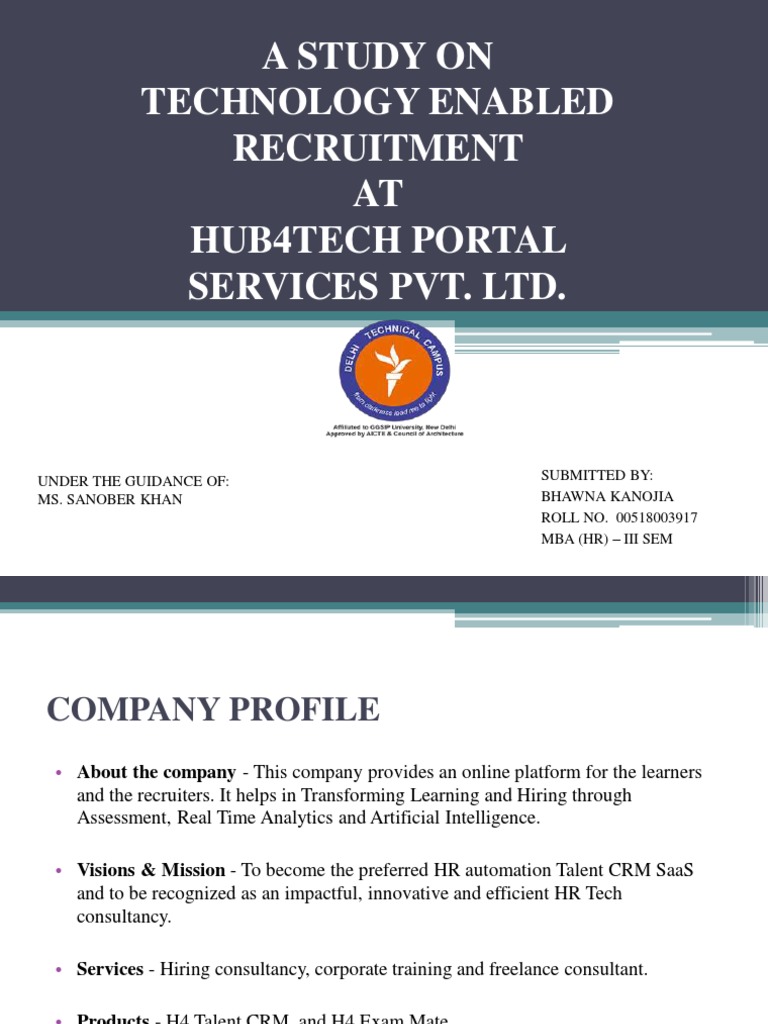 Technology-Driven Recruitment Insights | PDF | Recruitment | Business