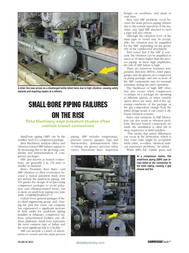 Small Bore Piping Failures PDF | PDF | Pump | Pipe (Fluid Conveyance)