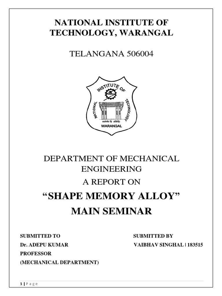 Shape Memory Alloy | Download Free PDF | Shape Memory Alloy | Building ...
