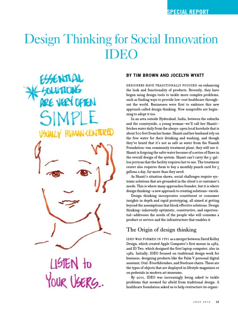 Design Thinking For Social Innovation Ideo Special Report Pdf