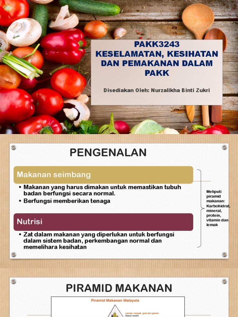 Contoh Menu Sihat Prasekolah | PDF