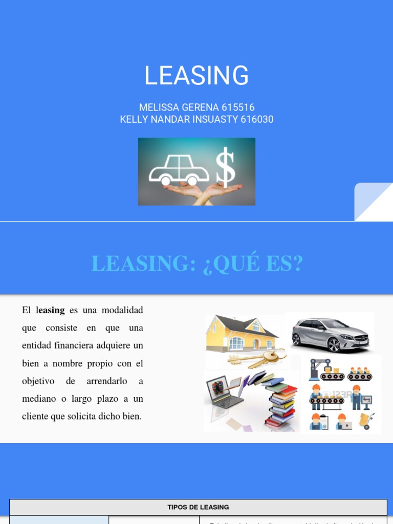 LEASING | PDF | Arrendamiento | Economias