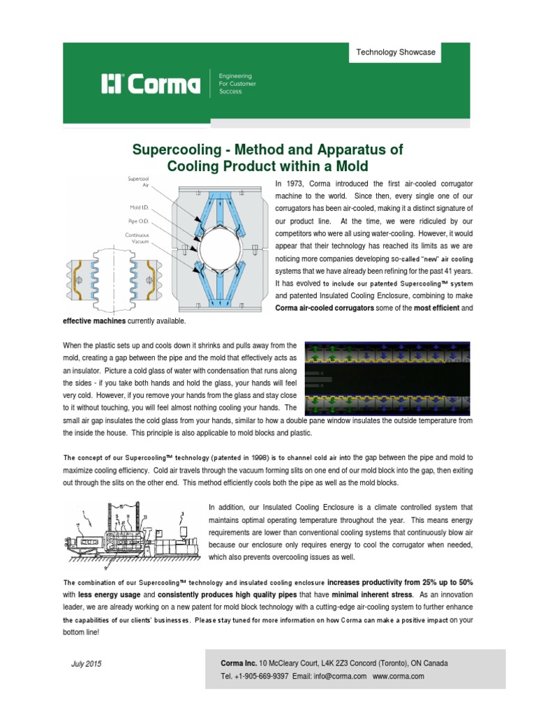 Corma Supercooling Corrugator PDF | PDF | Glasses | Manufactured Goods