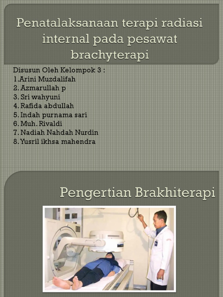 Pesawat Brakhiterapi | PDF | Sains & Matematika