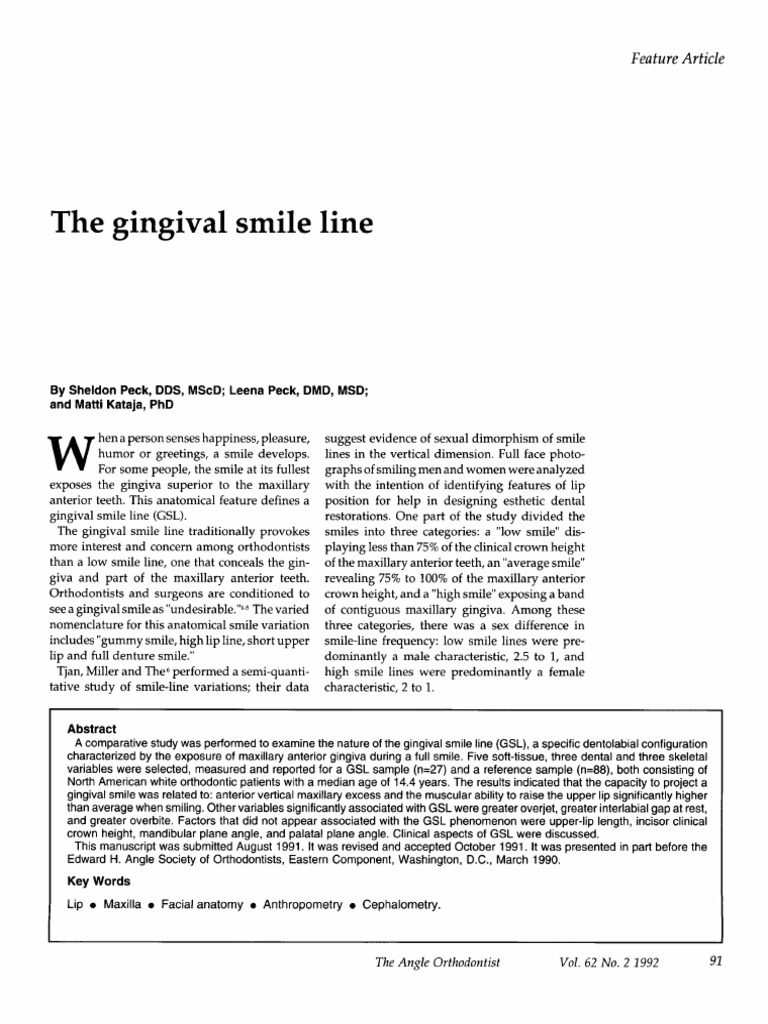 The Gingival Smile Line PDF | PDF
