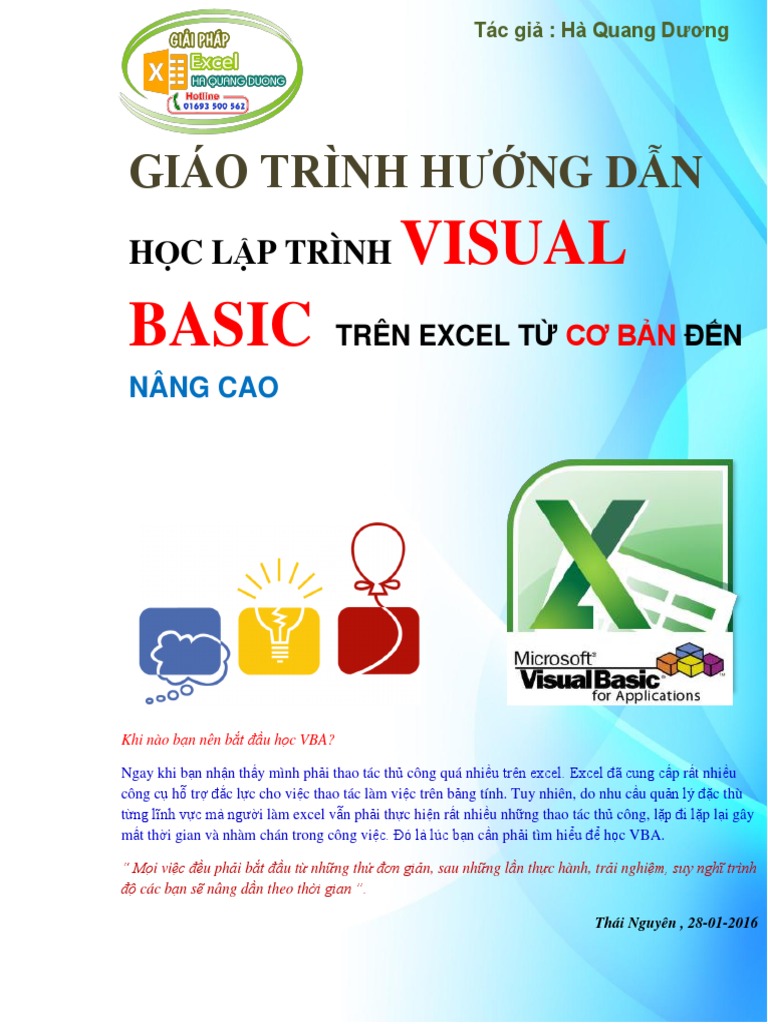 (HQD) Giao Trinh VBA - Ver 02 - Book 1 PDF | PDF