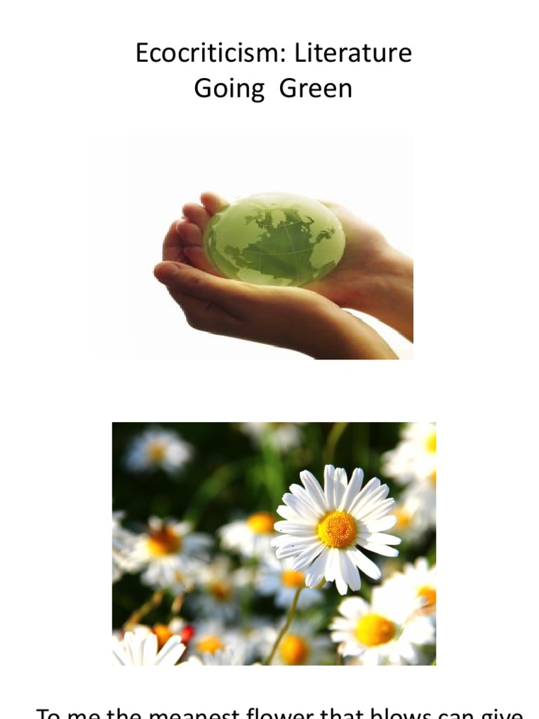 Ecocriticism: Literature Going Green | PDF | Ecocriticism ...
