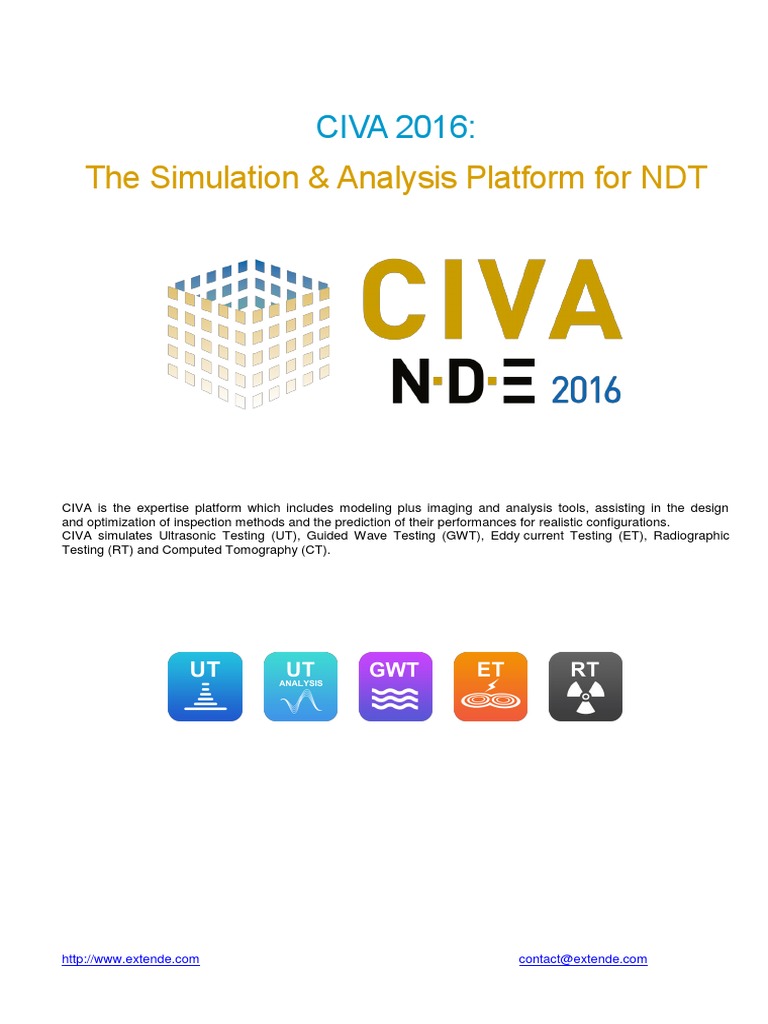 CIVA 2016 Software Data Sheet en | PDF | Ct Scan | Radiography