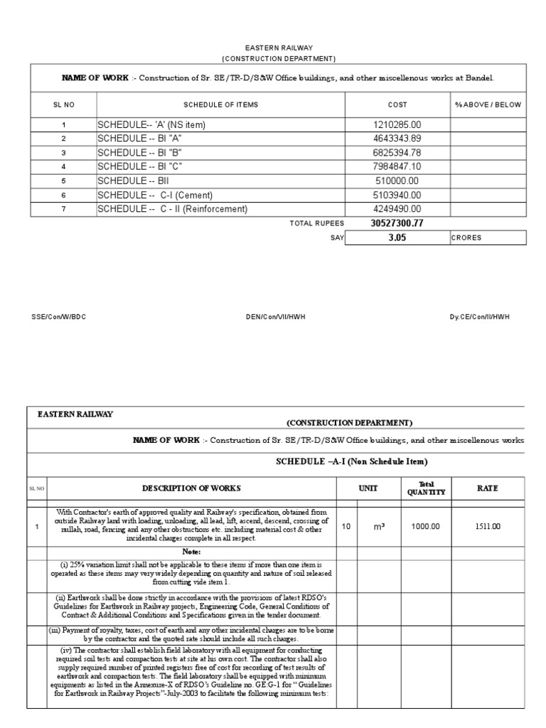 MIsc. Tender | PDF | Concrete | Mortar (Masonry)