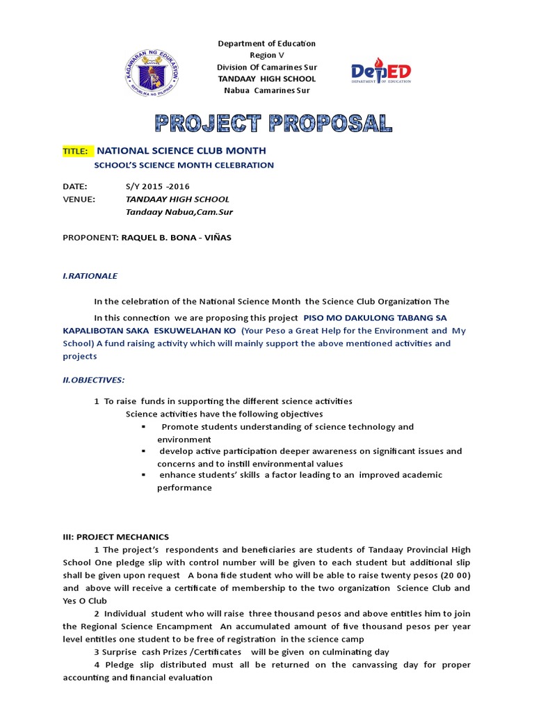 Project Proposal | PDF | Business