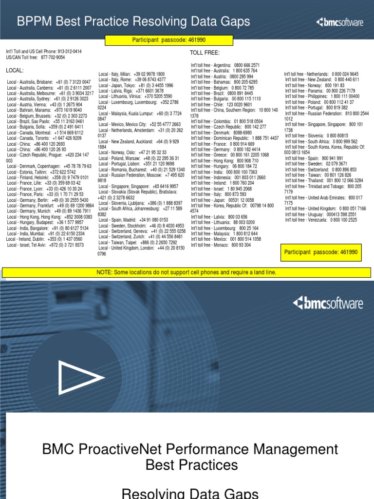BPPM v9.0 Best Practice Resolving Data Gapsv1.0 | PDF | Server (Computing) | Application Software