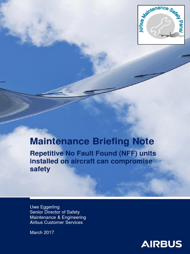 No Fault Found | PDF | Airbus | Aviation Safety