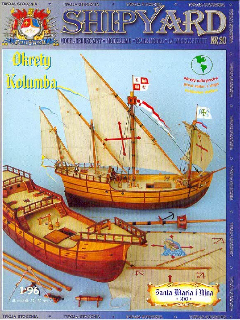 Planos para Barco Santa Maria & Nina - 1492 | PDF