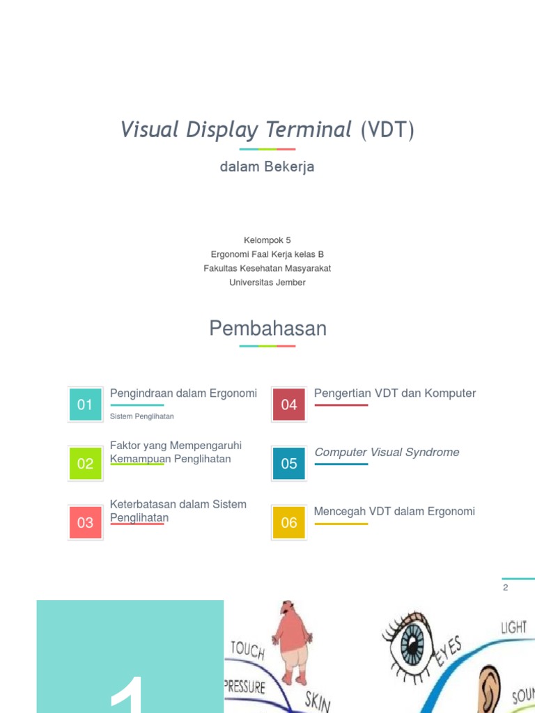 Visual Display Terminal (VDT) : Dalam Bekerja | PDF