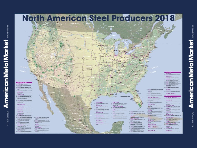 AMM Steel Producers Map 2018 PDF | PDF