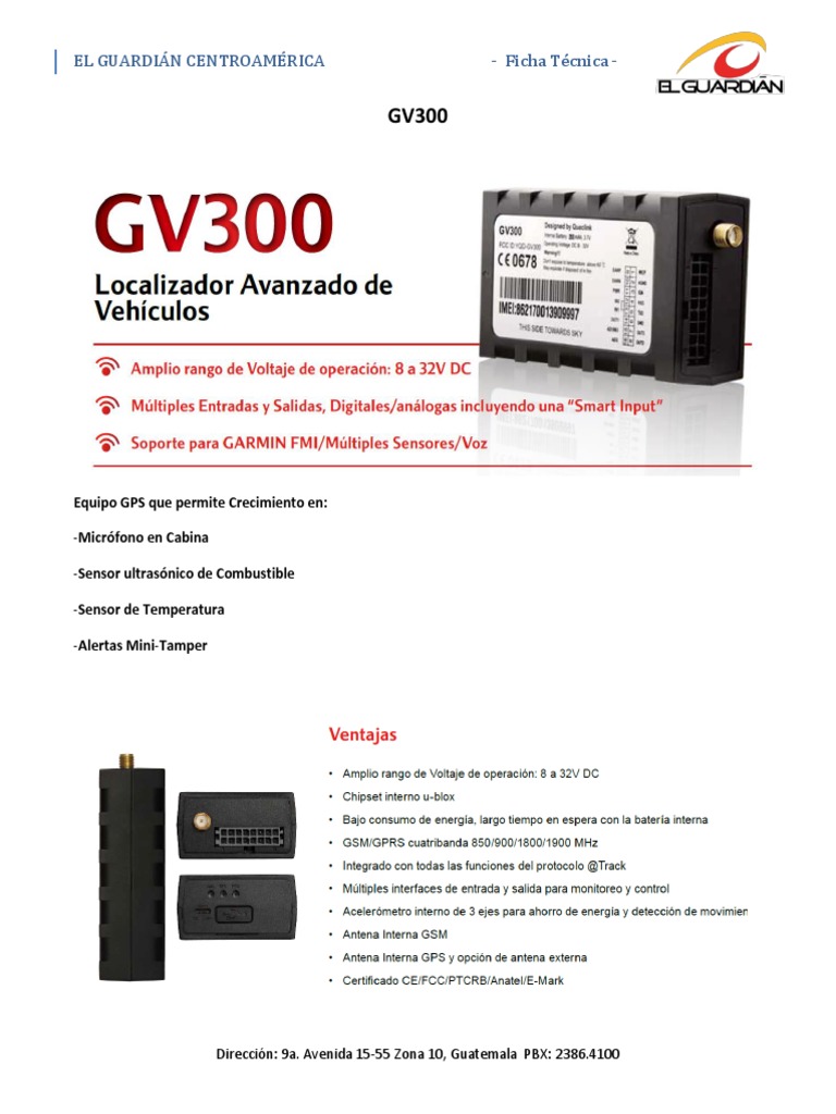 GPS Queck GV300 PDF | PDF | Tecnología