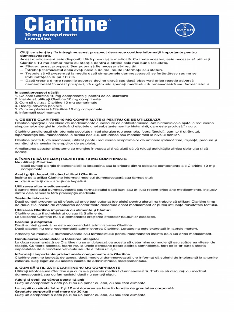 Claritine Prospect | PDF