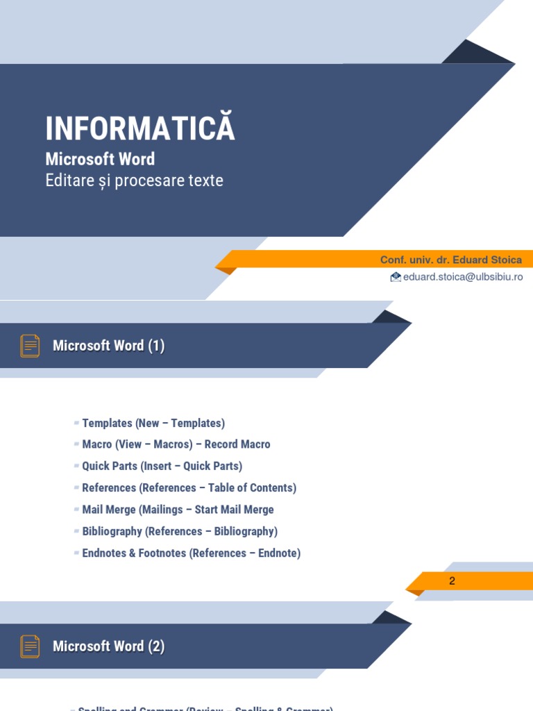 Curs Microsoft Word | PDF