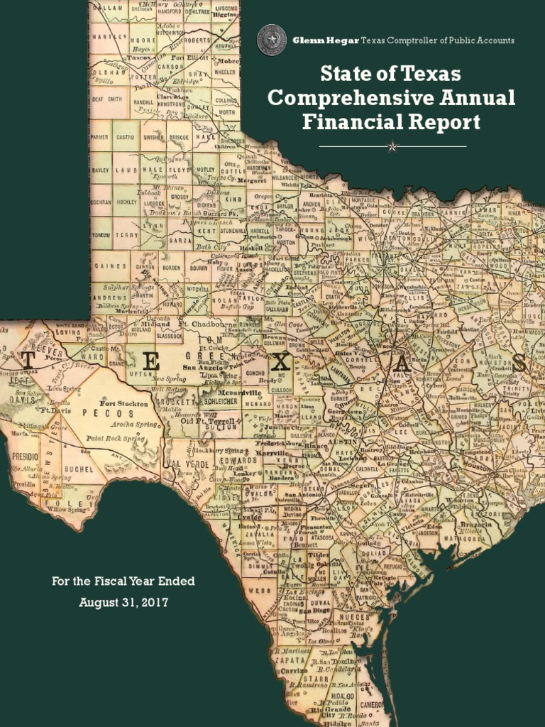 Texas Comprehensive Annual Financial Report for Fiscal Year 2017 ...