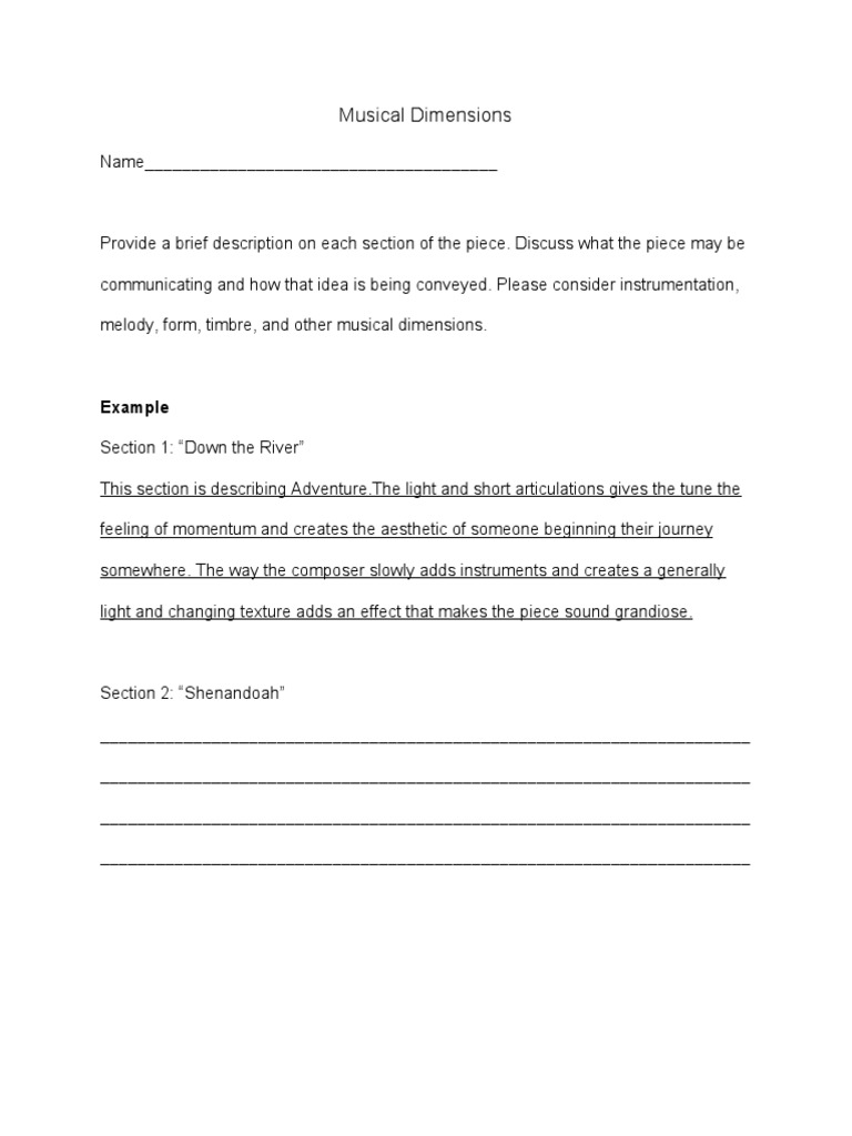 Musical Dimensions | PDF