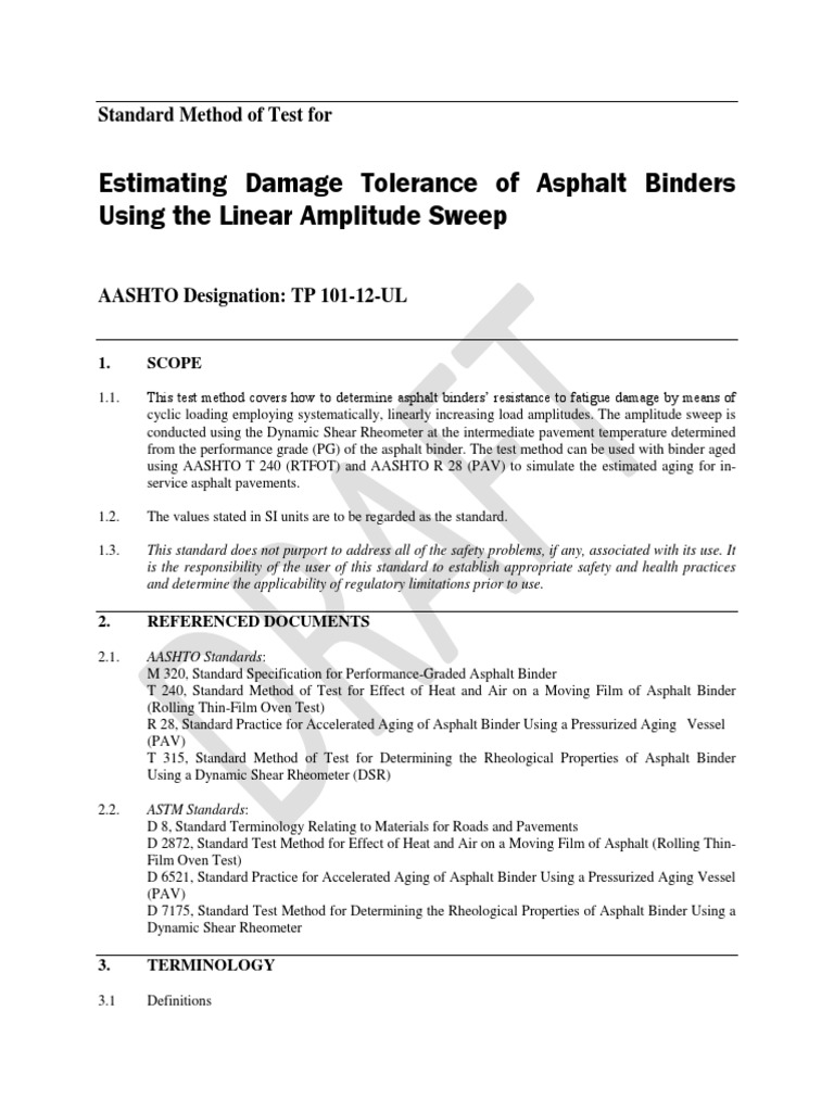 AASHTO TP 101 UL LAST Revised Highlighted | PDF | Young's Modulus ...