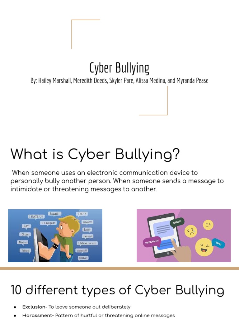 Bullying Presentation 1 | PDF | Cyberbullying | Bullying