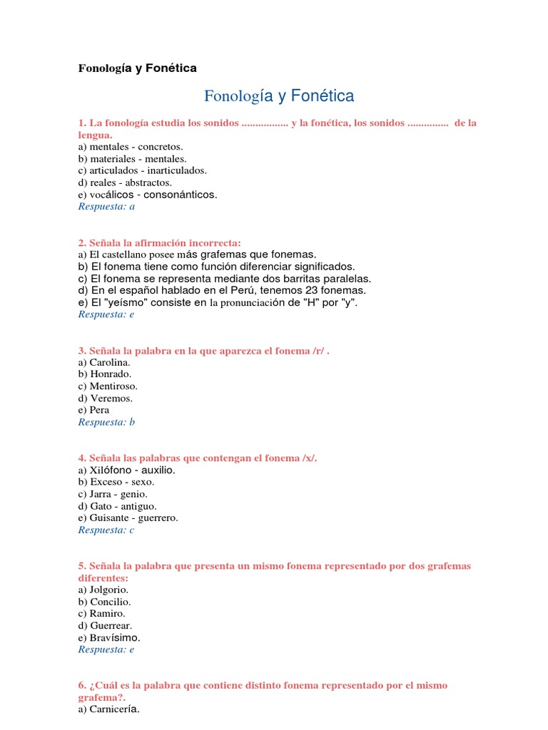 Fonemas y Grafemas en Español | PDF | Fonología | Fonema