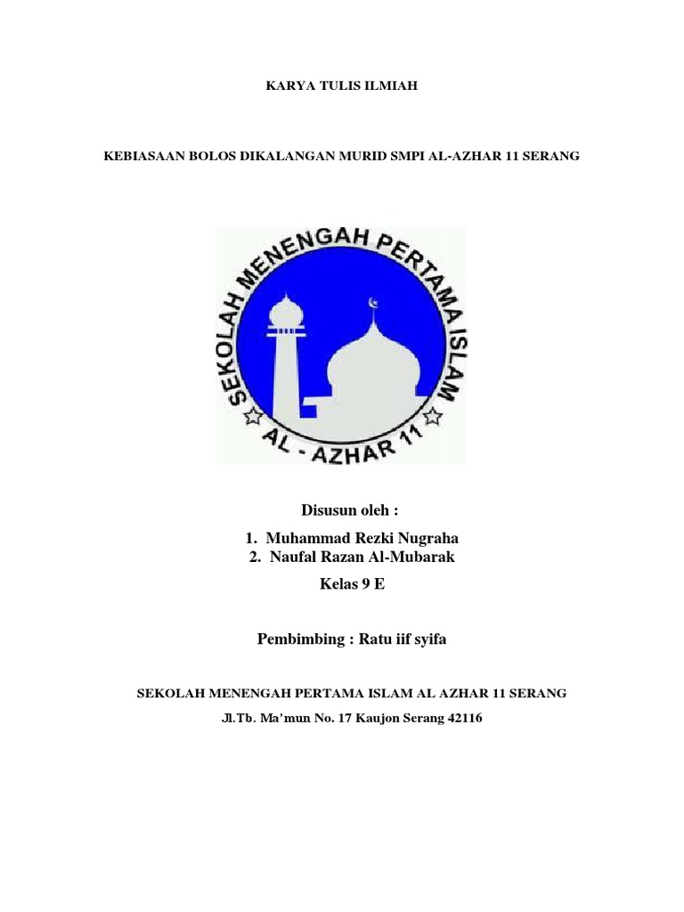 Karya Ilmiah Kelas Membolos Rapih | PDF