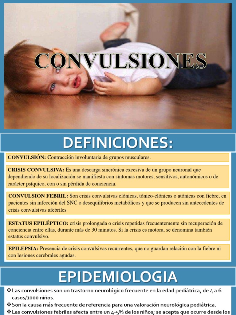 Convulsiones en Pediatría: Definición y Tratamiento | PDF | Epilepsia | Rtt