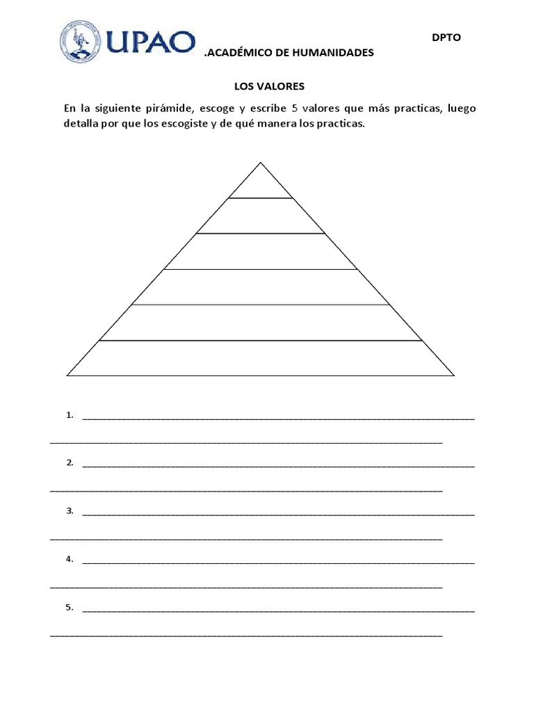 Piramide de Valores | PDF