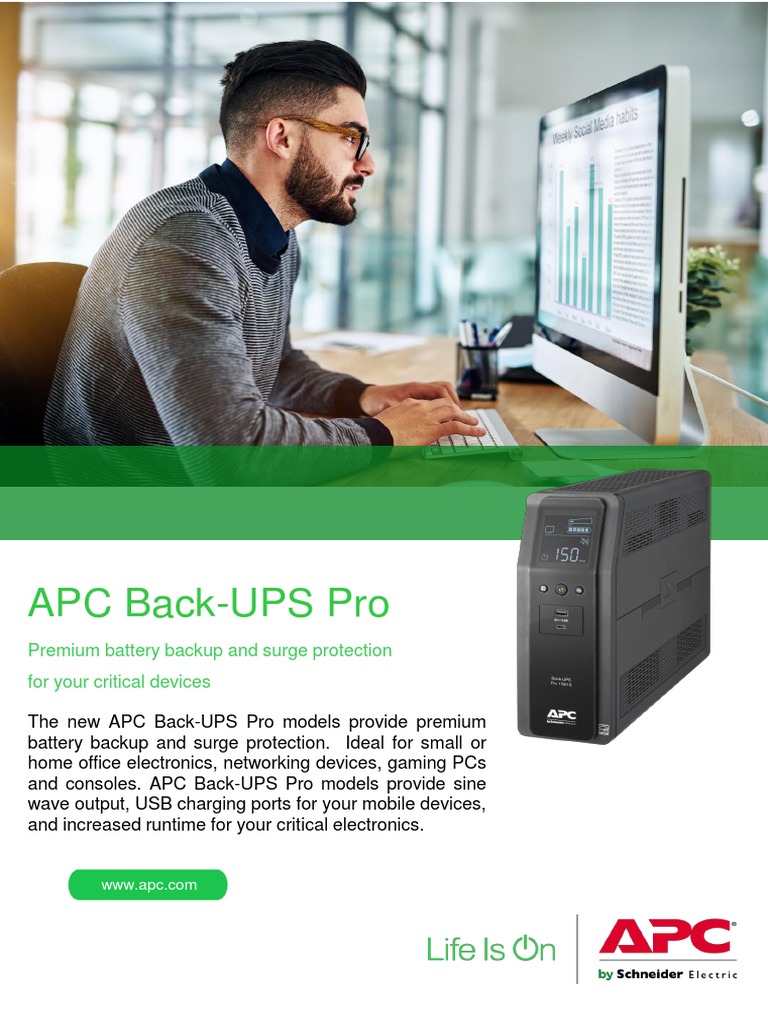 APC Back-UPS Pro: Premium Battery Backup and Surge Protection For Your ...